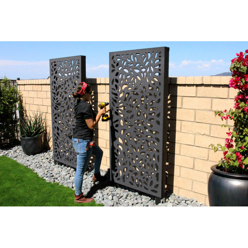 DESIGN-VU Evergreen Decorative Privacy Panel & Reviews | Wayfair