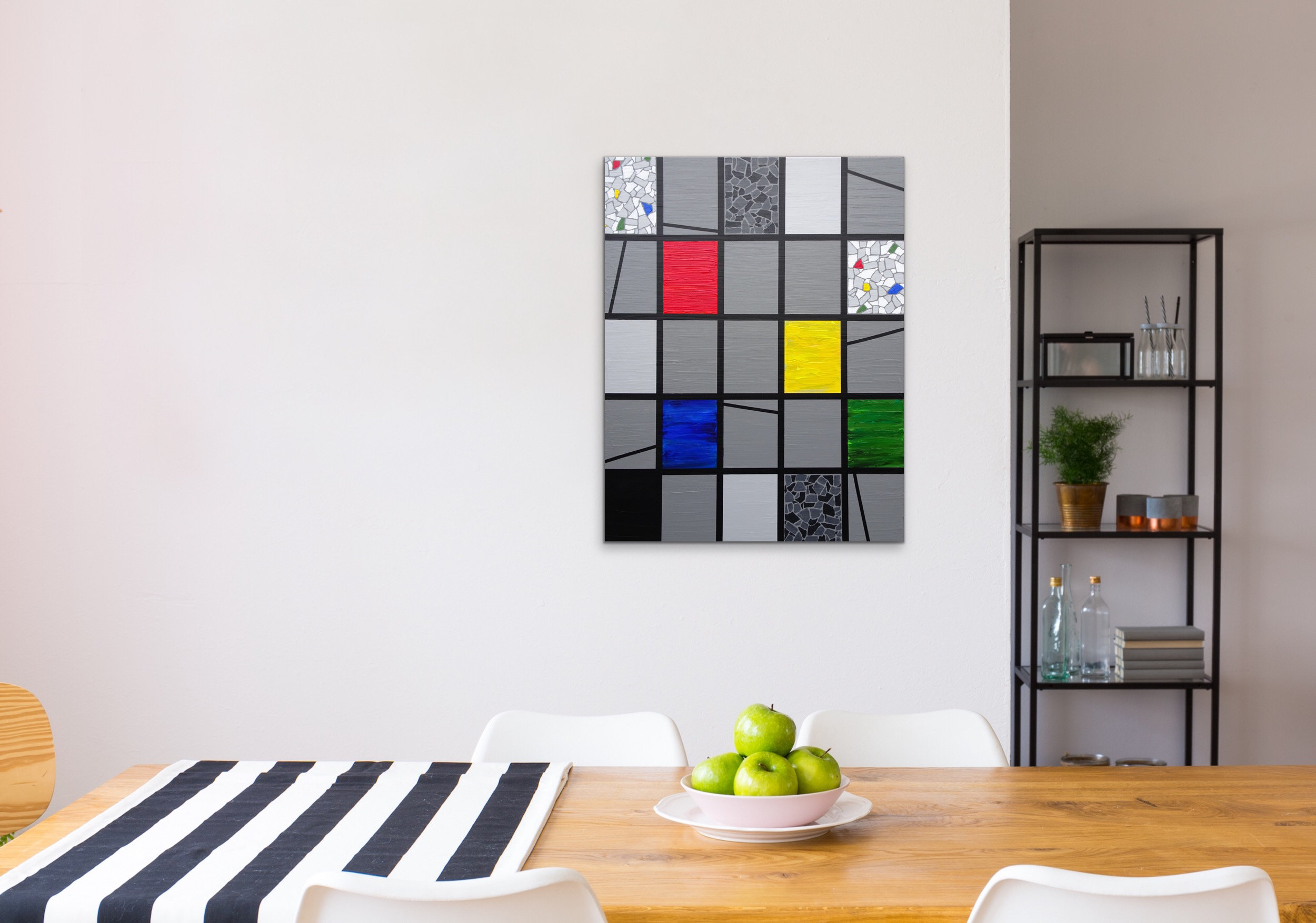 Wrought Studio™ One-of-a-Kind Original Anginette 'Mosaic Color Grid ...
