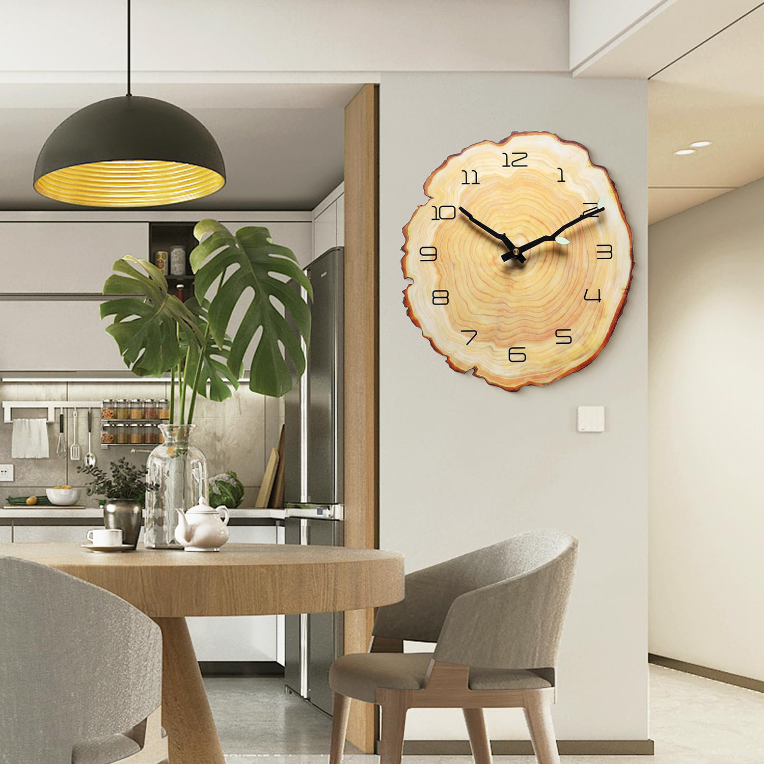 Millwood Pines Annual Ring Wall Clock | Wayfair
