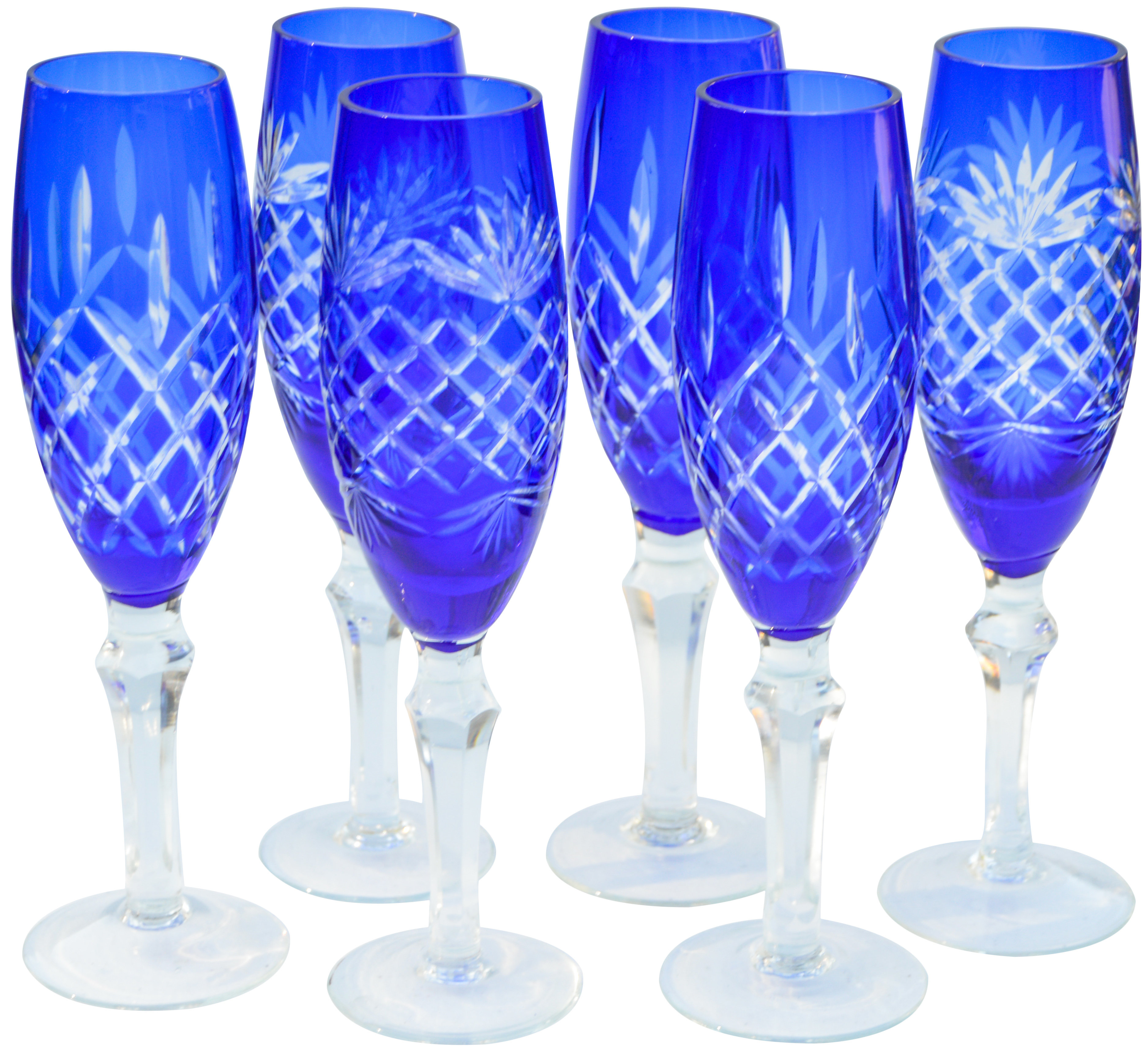 The Moroccan Room 6 Piece 8 oz. Crystal Flute Set | Wayfair