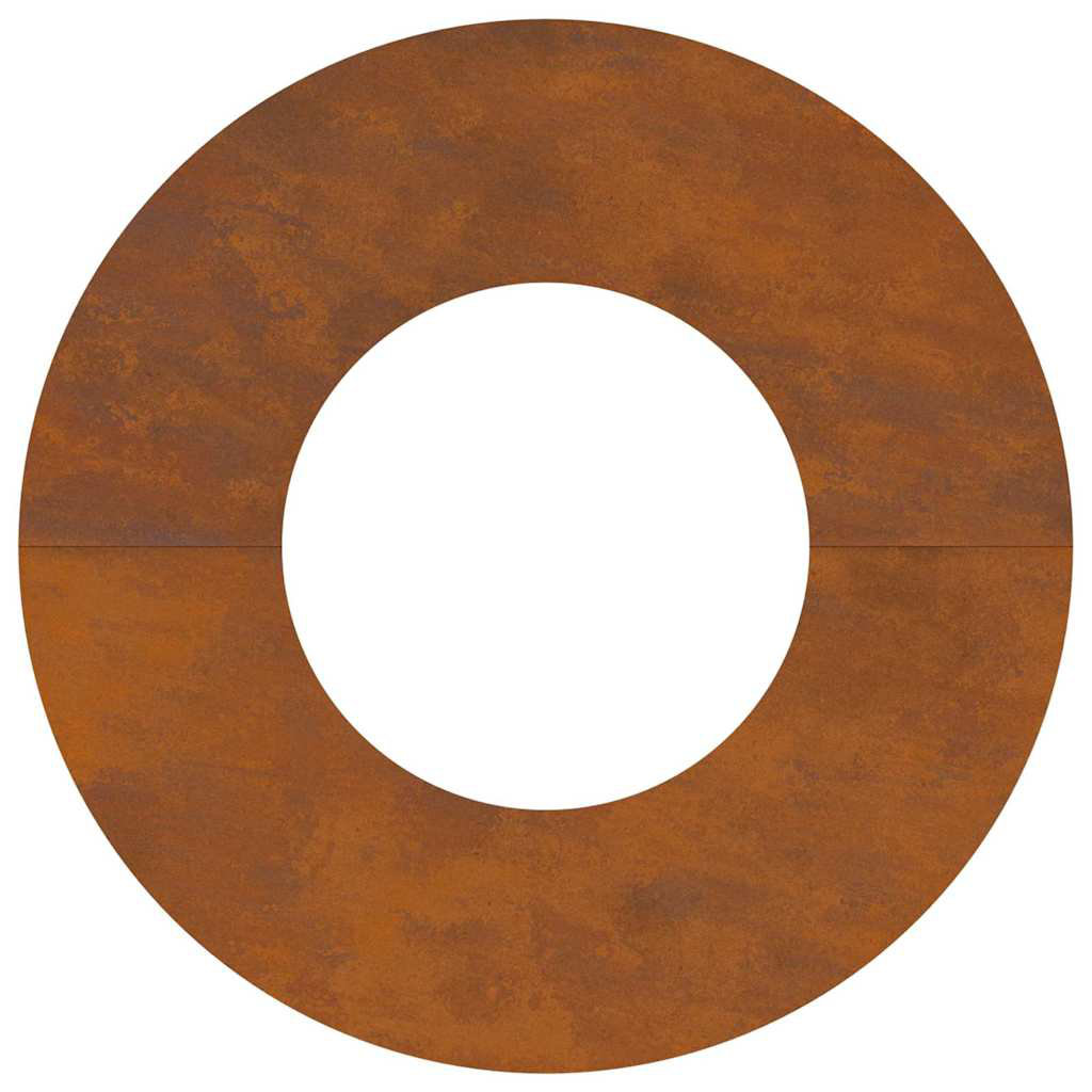 Latitude Run Flat Tree Ring Brown Weathering Steel | Wayfair.co.uk