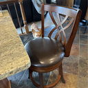 Red Barrel Studio Swivel Counter Height Dining Pub Chairs with Rubber ...