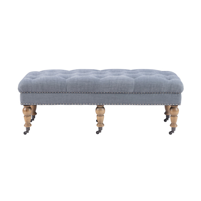 Kelly Clarkson Home Landis Linen Upholstered Bench & Reviews | Wayfair