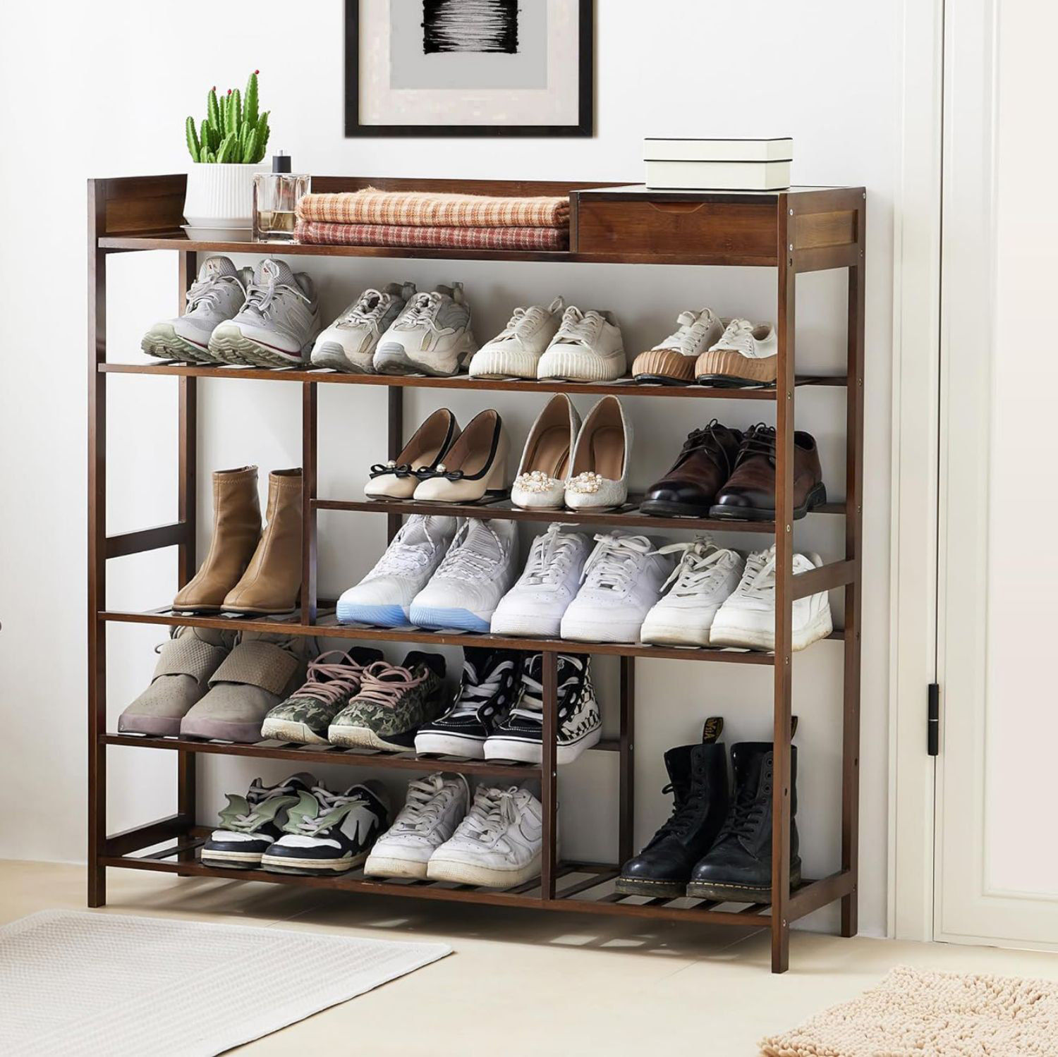 AKLOV Color 26 Pair Shoe Rack | Wayfair