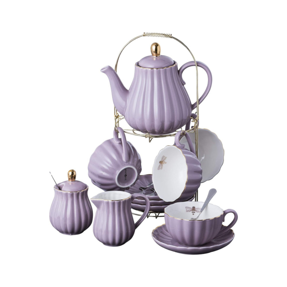 House of Hampton® FULL TEA SET WITH CREAM PITCHER | Wayfair