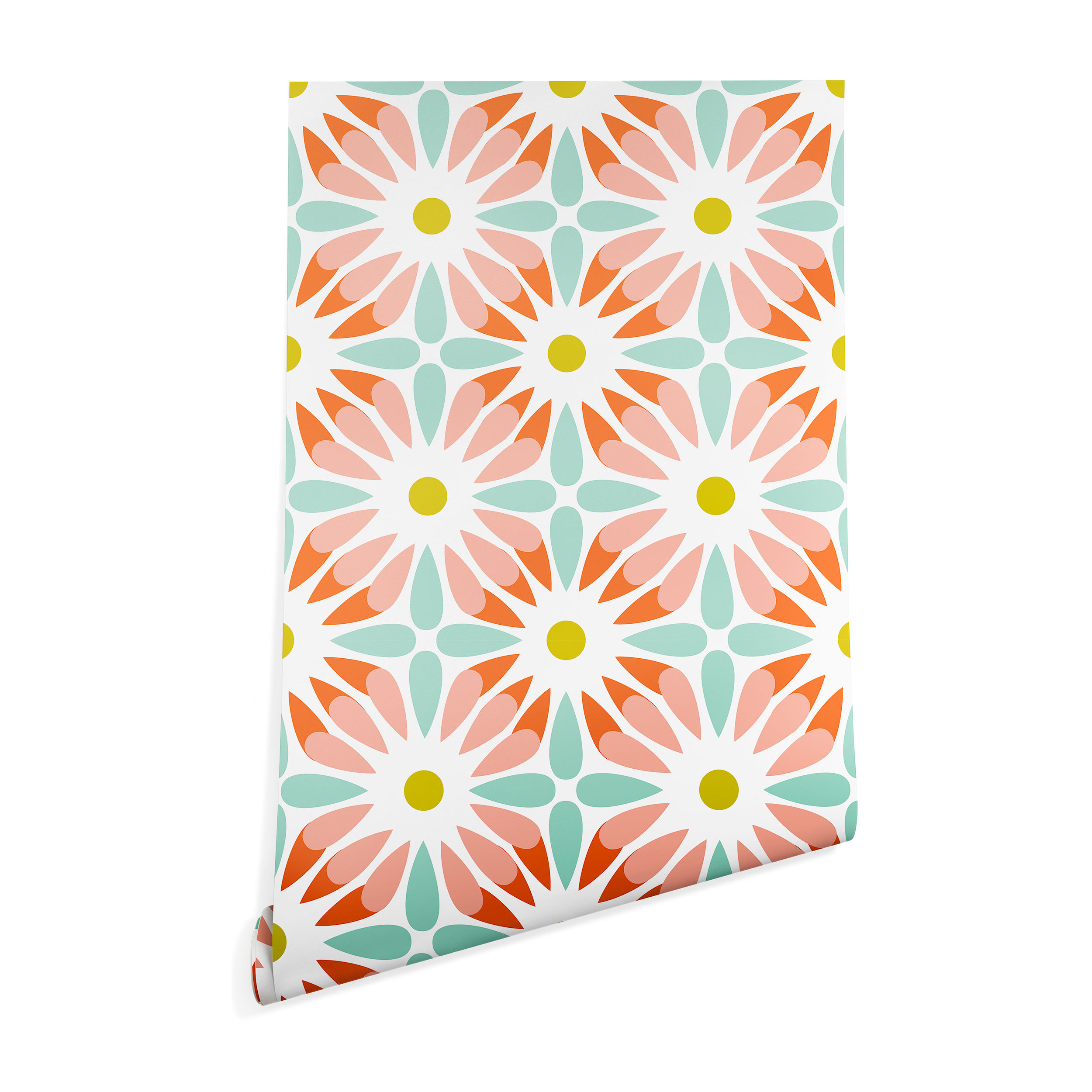 Bungalow Rose Heather Dutton Crazy Daisy Sorbet Peel and Stick ...
