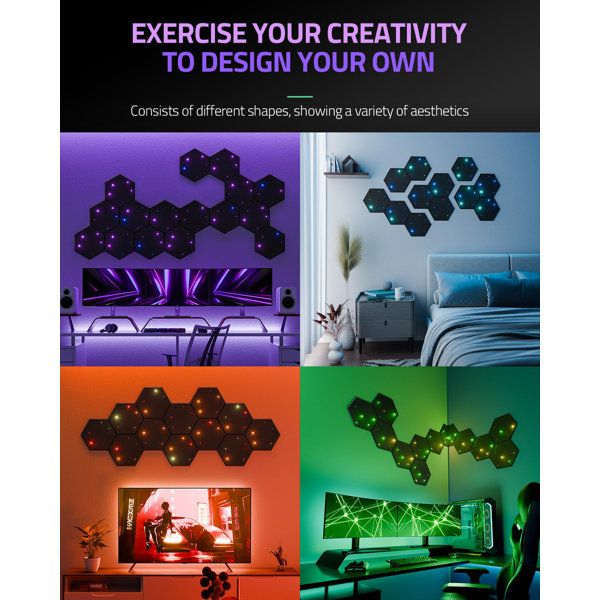 CONMINI 12 Pack Self-Adhesive Sound Proof Foam Panels For Walls ...