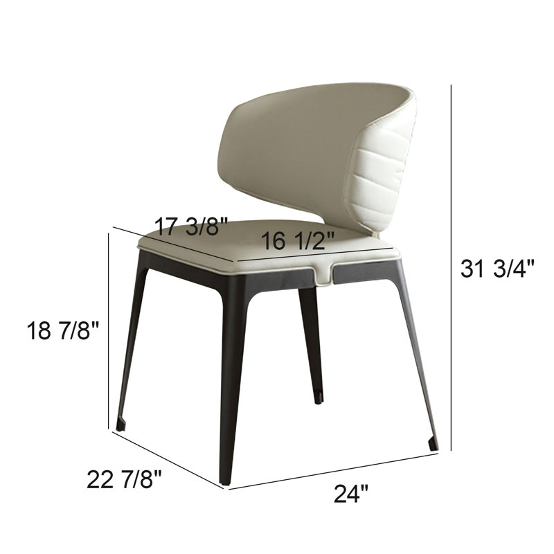 Corrigan Studio® Curved Back Upholstered Dining Chiar (Set Of 2) | Wayfair