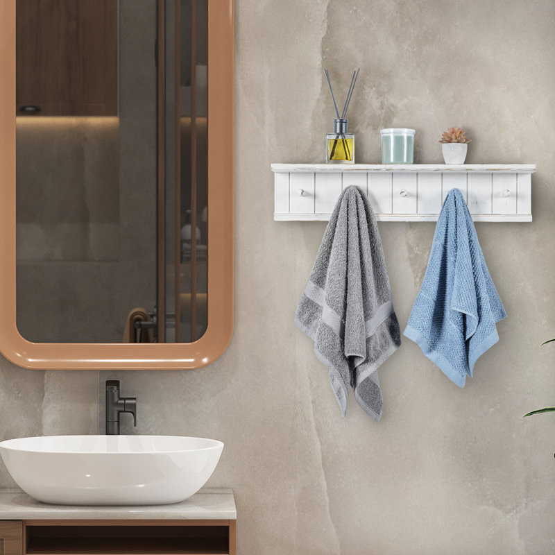 Gracie Oaks 5-Hook Wall Mounted Coat Rack | Wayfair