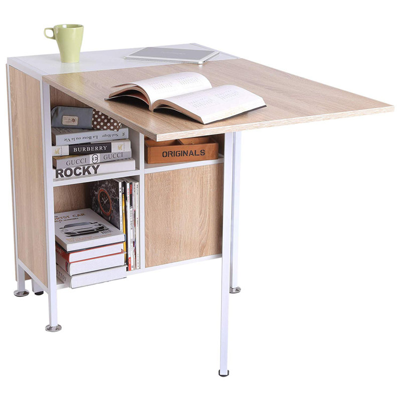 Ebern Designs Westley Storage Multi-Use Study Hideaway Shelves Saving ...