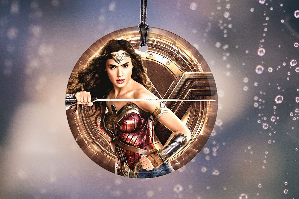 Trend Setters Justice League Movie Wonder Woman Hanging Glass Print ...
