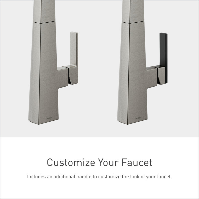 Moen Nio Smart Faucet Touchless Pull-Down Sprayer Kitchen Faucet with ...