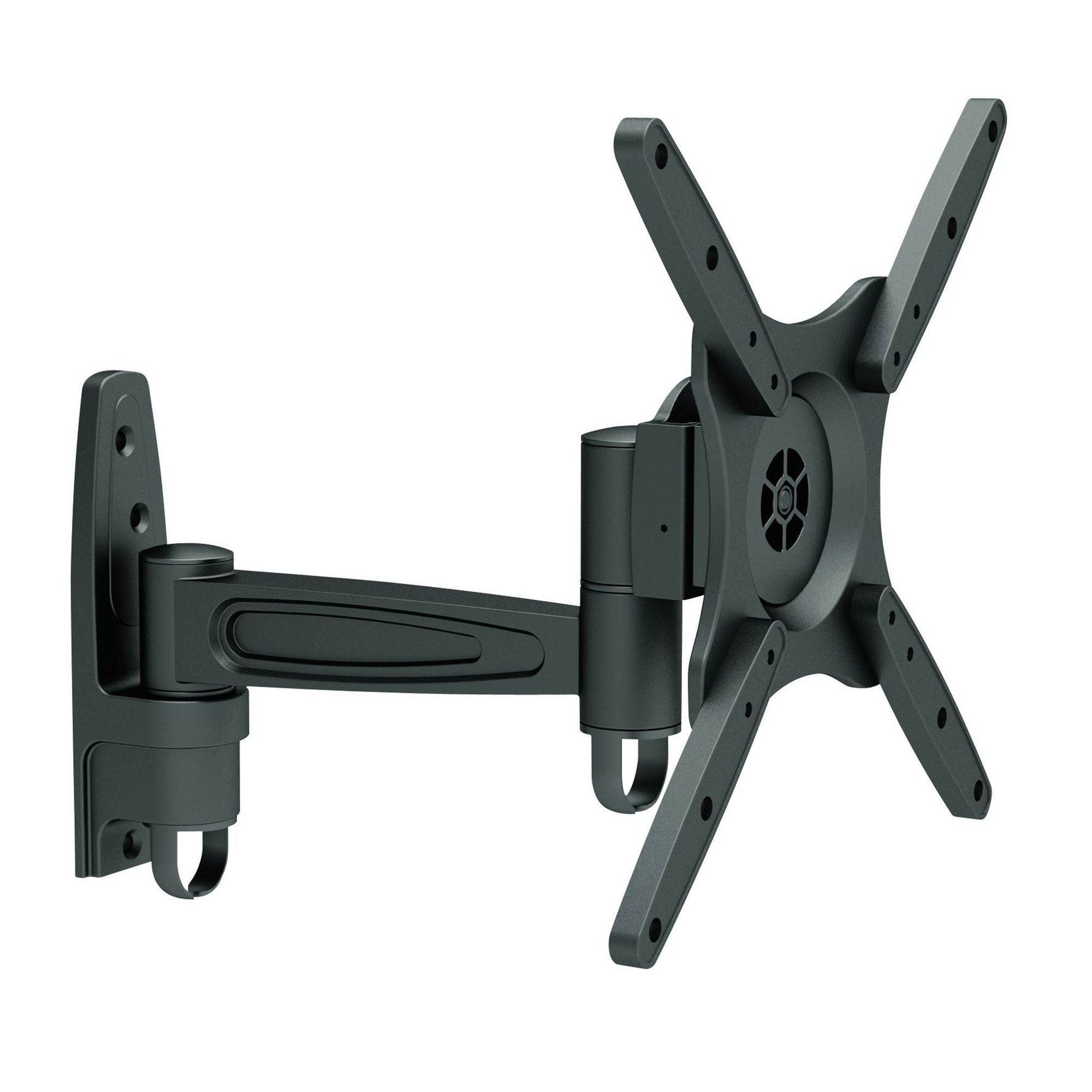 Symple Stuff Claudette Full Motion Universal Black Wall Mount Holds up ...
