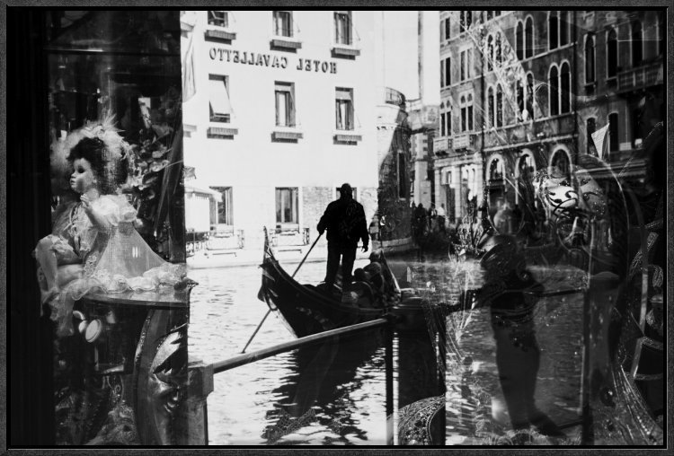 Global Gallery 'Venice Reflections' by Sasa Krusnik Framed Graphic Art ...