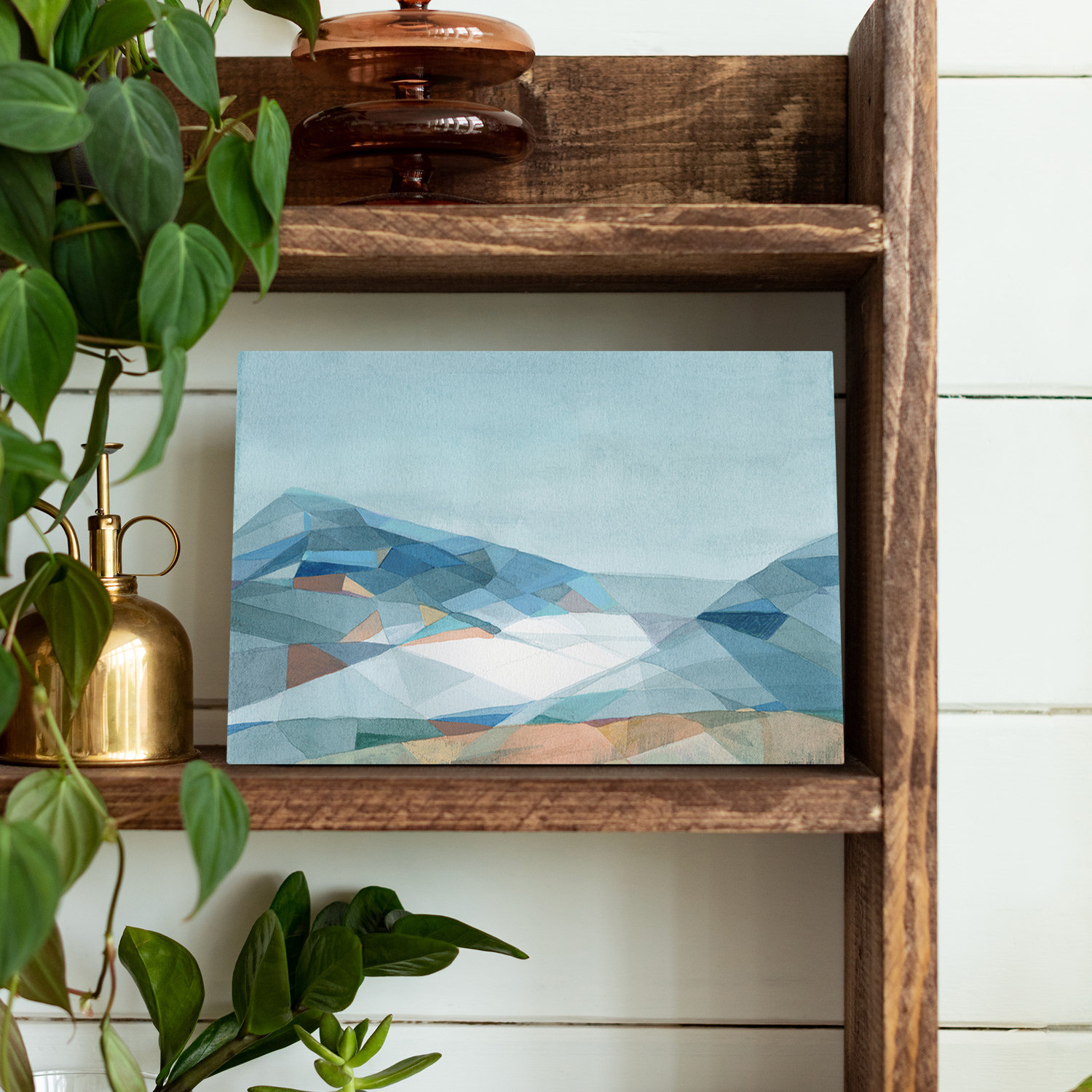 Wrought Studio™ Abstract - Geometric Mountain V2 | Wayfair