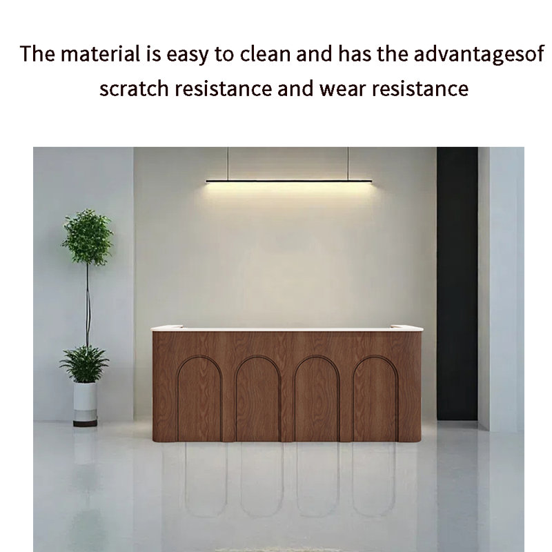 OX Art Reception Desk Vintage Style Front Desk, Checkout Counter ...