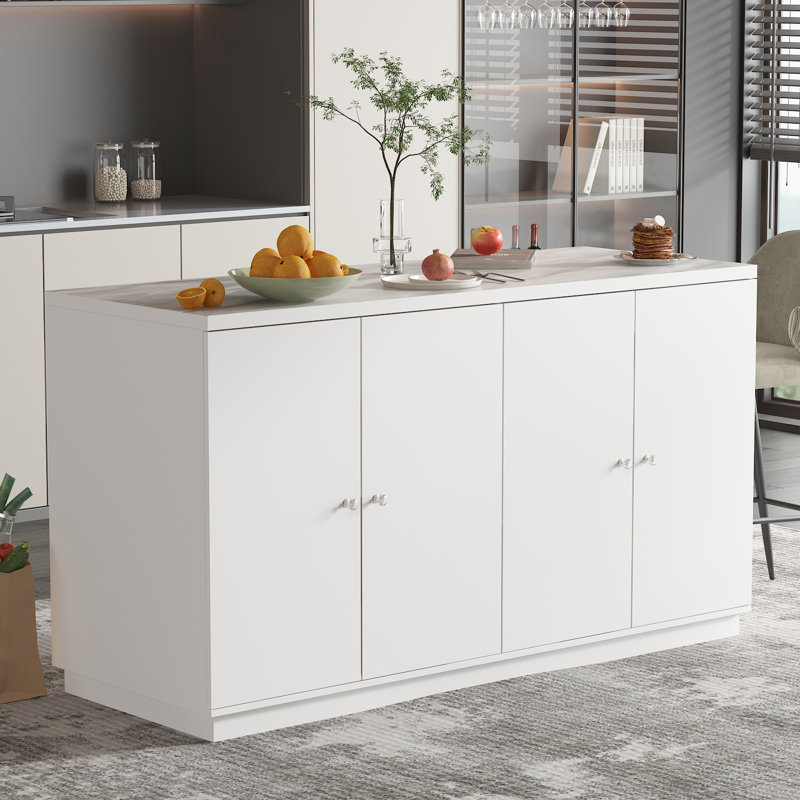 Latitude Run® 63”W Double Side Kitchen Island & Reviews | Wayfair