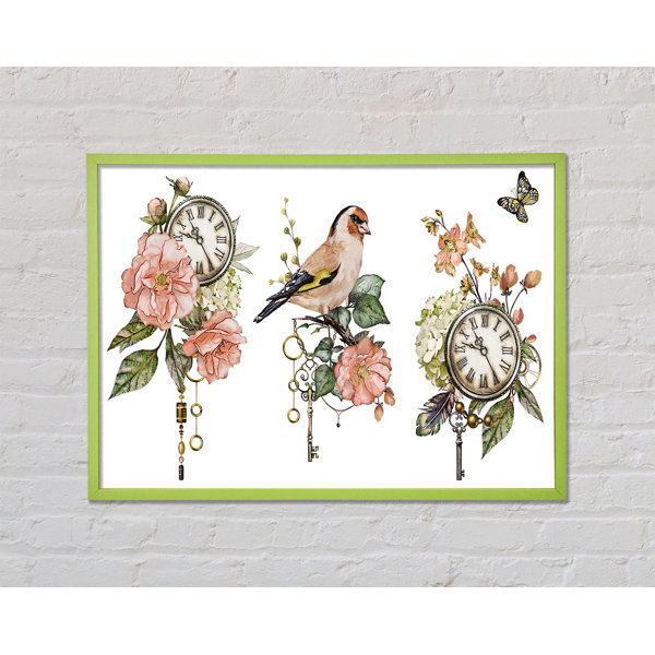 Ophelia & Co. Fairwinds Three Floral Staments - Single Picture Frame ...