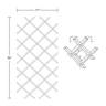 Millwood Pines 14-Bottle Trimmable Wine Rack Lattice Panel Inserts in ...