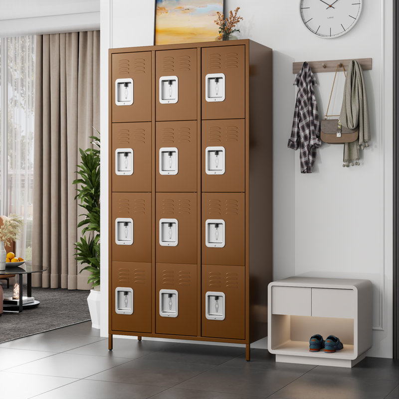 REEMOON 12 Doors Metal Storage Locker For Employees, Home, Office ...