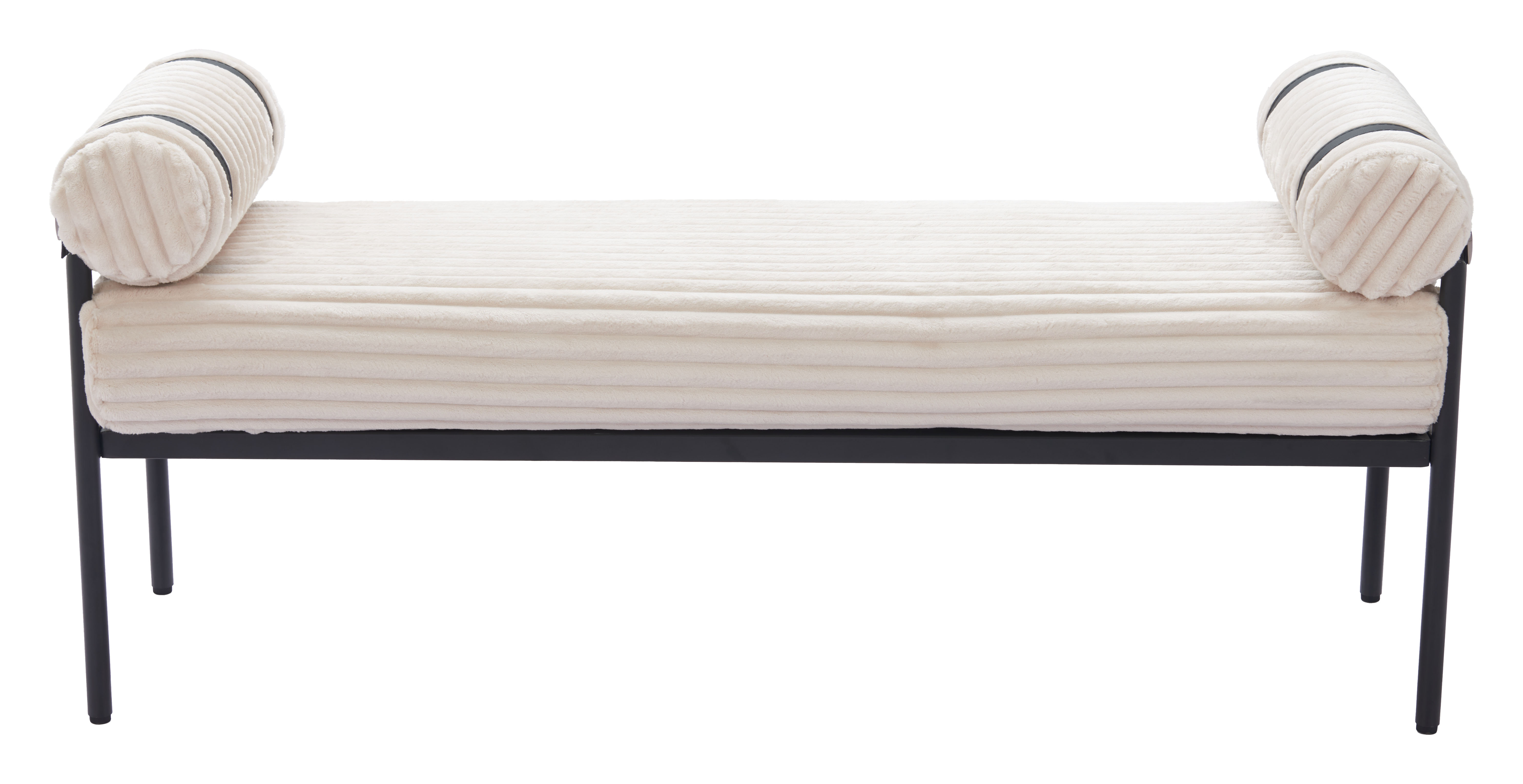 Zuo Hospitality Barrow Bench Cream | Wayfair