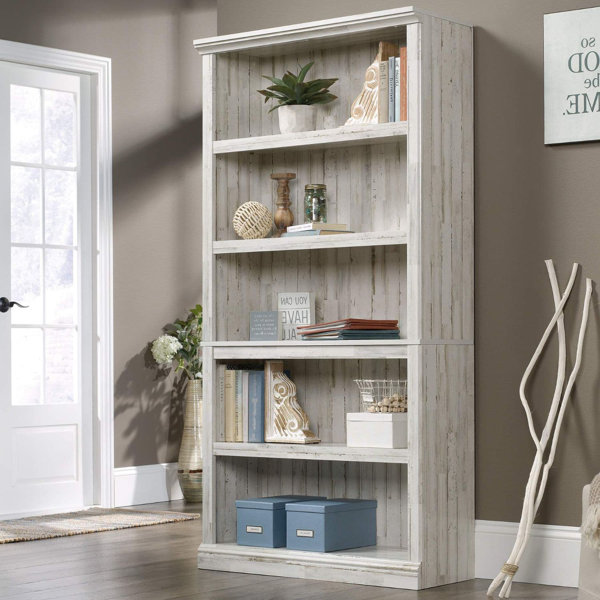 Loon Peak® A sleek 5-shelf bookcase for organizing books and ...