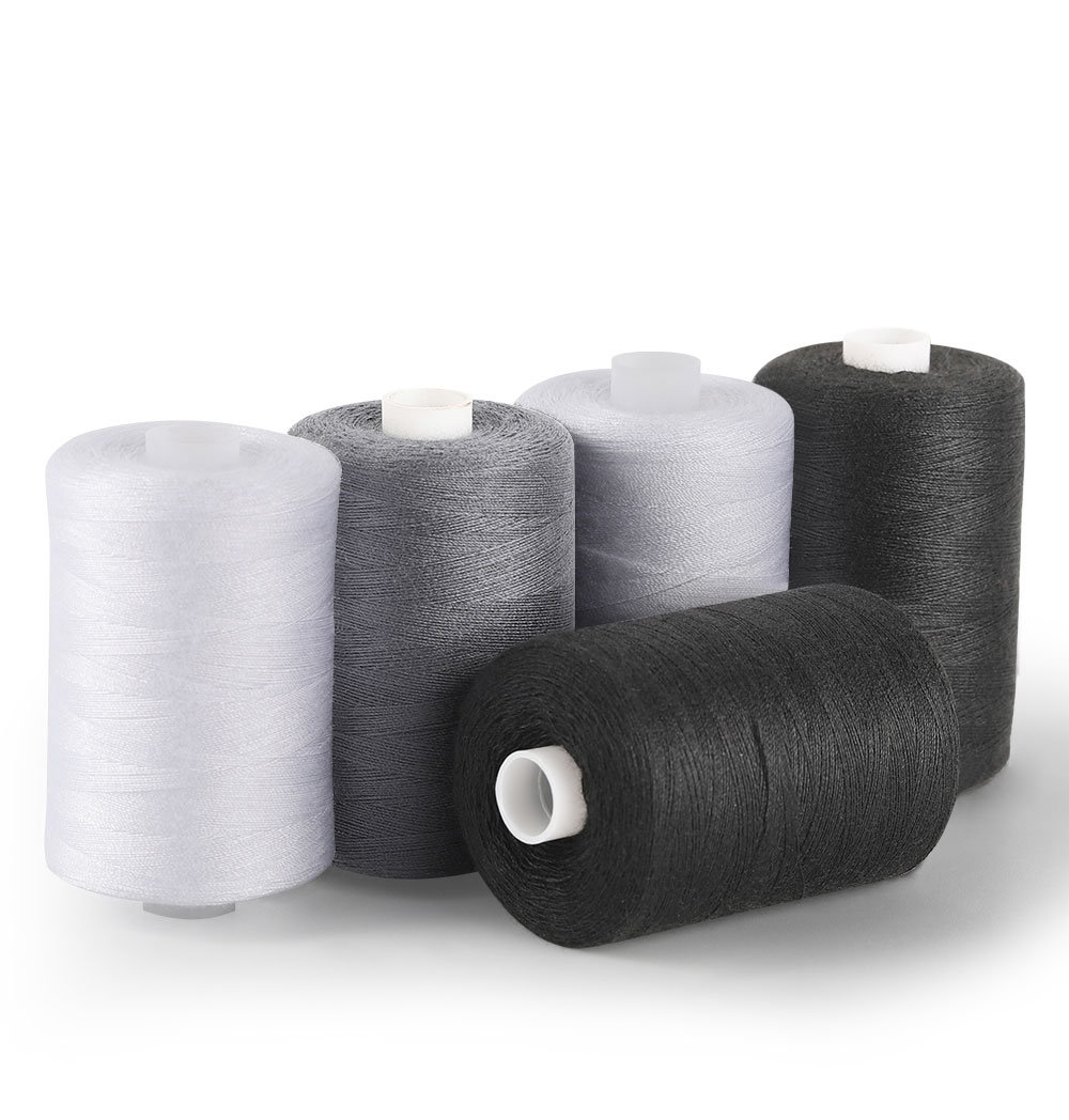 CELLPAK 5 Pcs Sewing Threads Mixed Cotton, 1000 Yards Sewing Kits ...