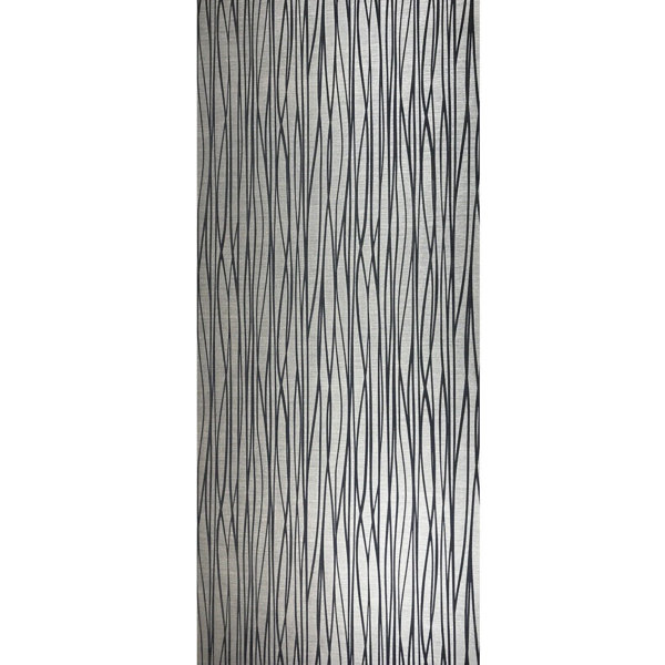 Ivy Bronx Modern Flocked Wallpaper Roll Blue Silver Textured Flocking ...