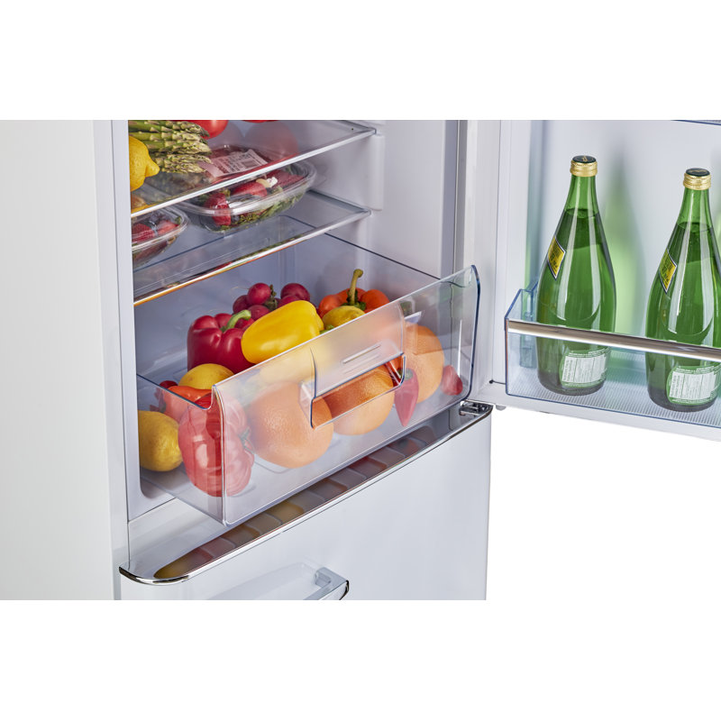 Unique Classic Retro 21.6" Manual Defrost 7 cu. ft. Energy Star ...