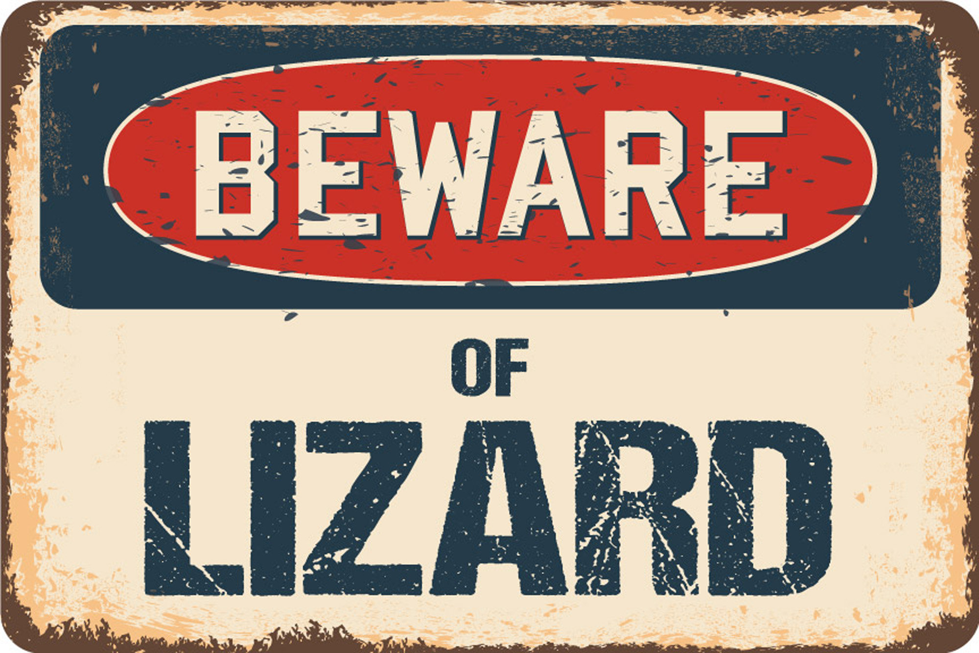 SignMission Beware of Lizard Sign | Wayfair