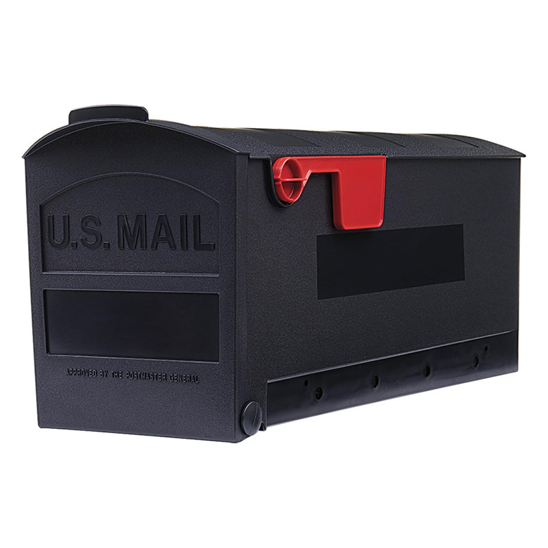 JASODI Plastic Post Mount Mailbox, Compatibility Code E, Medium ...