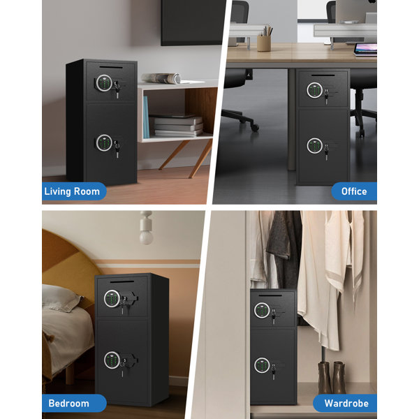 Re Labida Floor 6.0 Cu Ft Extra Large Home Safe Box Fireproof ...