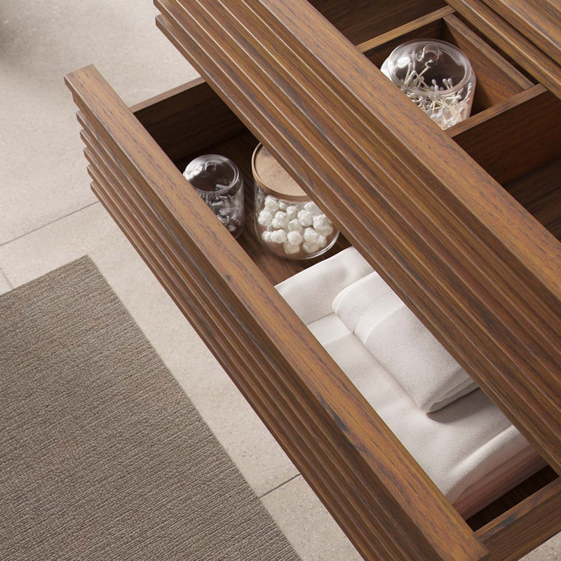 Modway Render 30" Wall Mounted Single Bathroom Vanity Base Only ...