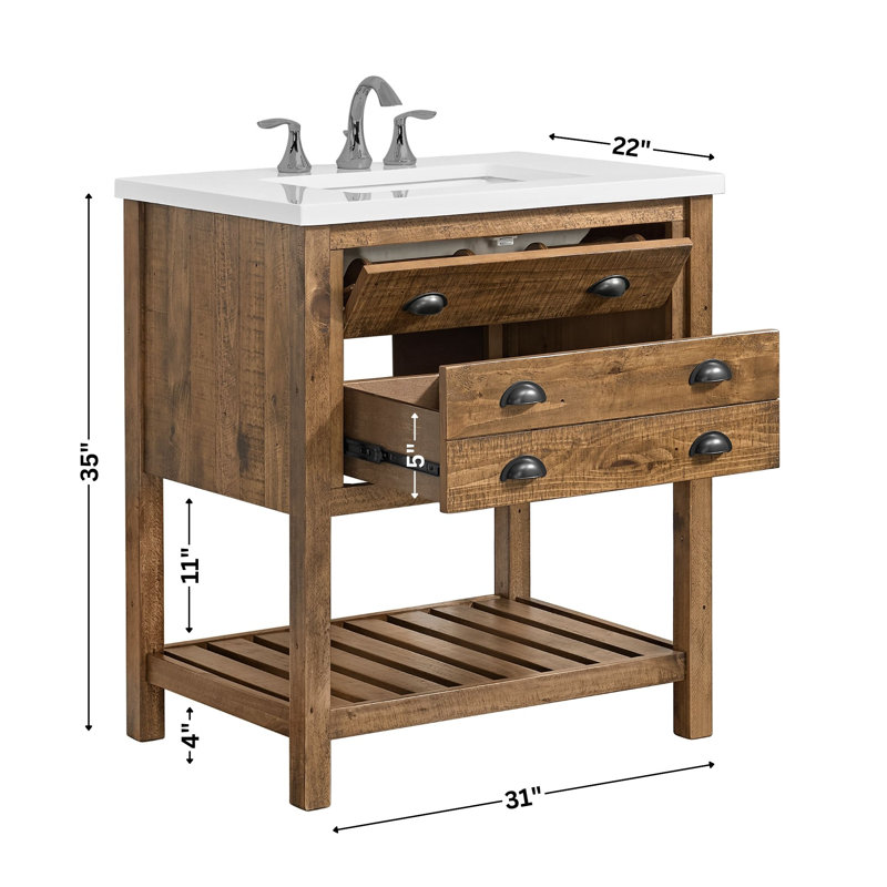 Three Posts Grigg 31'' Free Standing Single Bathroom Vanity with ...