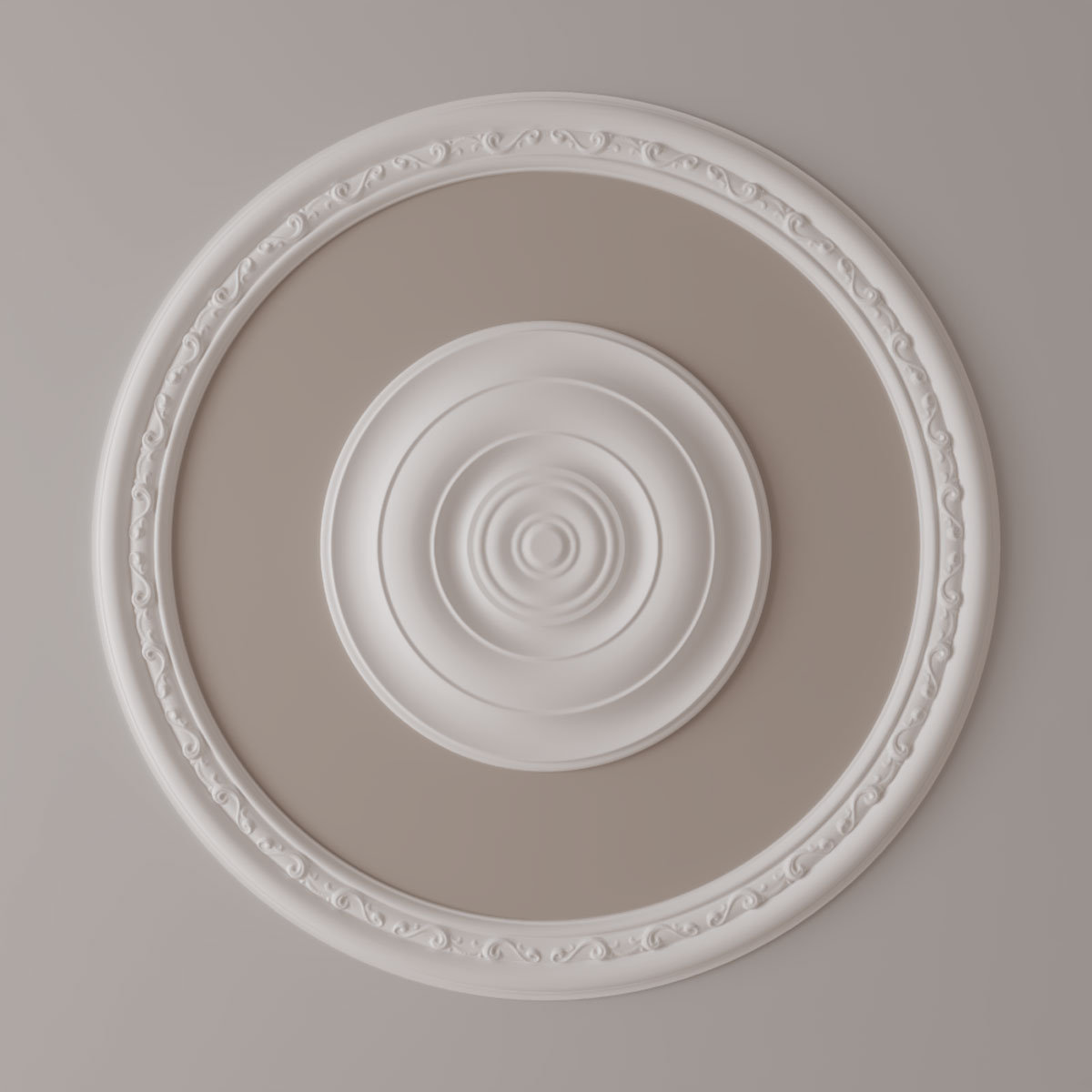 Ekena Millwork 36"OD x 29 1/2"ID x 3 1/4"W x 1"P Watford Ceiling Ring ...