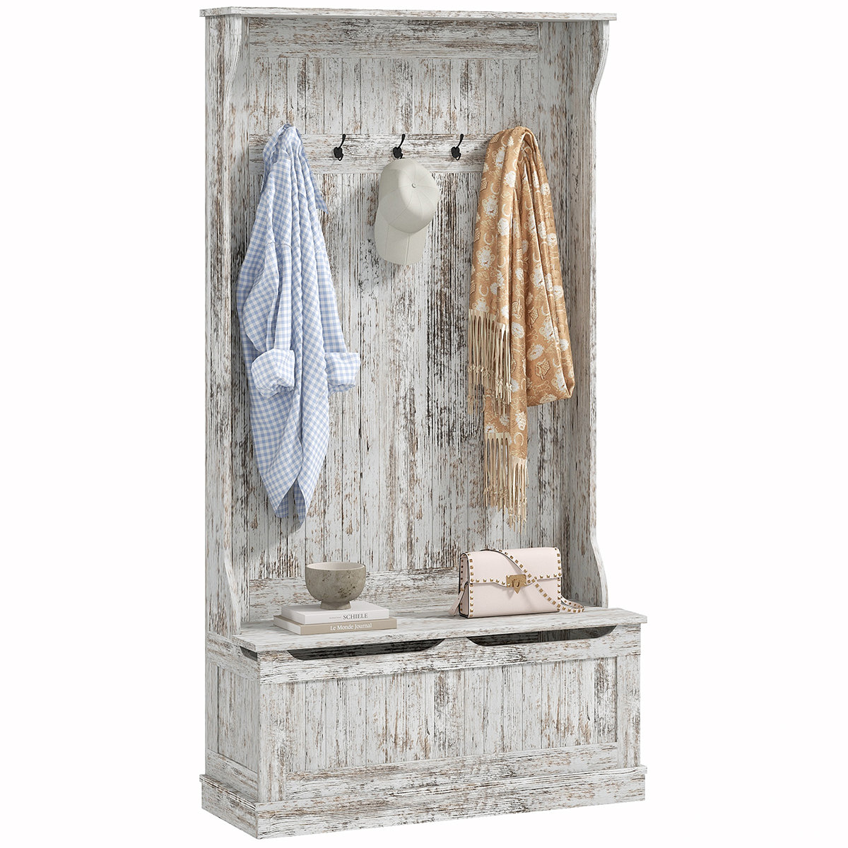 Corrigan Studio® Versatile Entryway Hall Tree with Multiple Functions and Storage | Wayfair