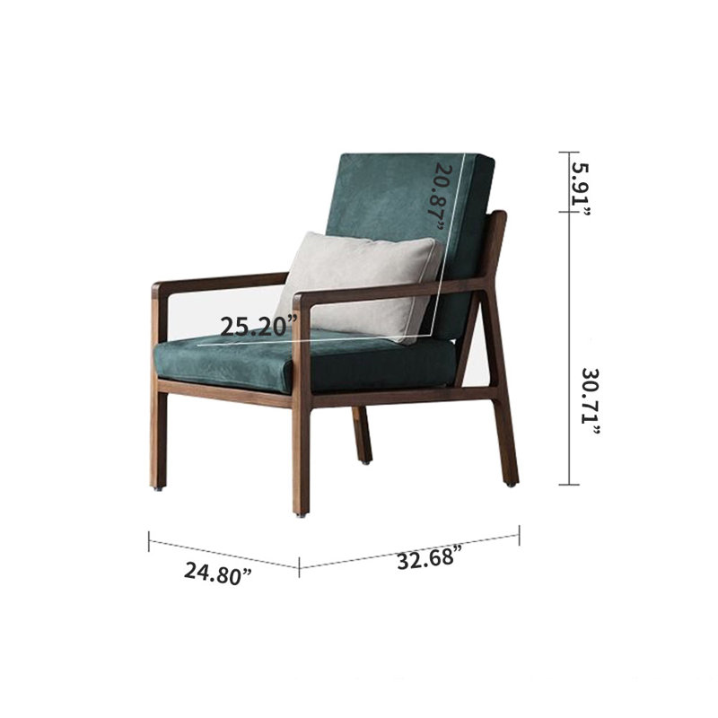 Corrigan Studio® Solid wood single person sofa chair | Wayfair