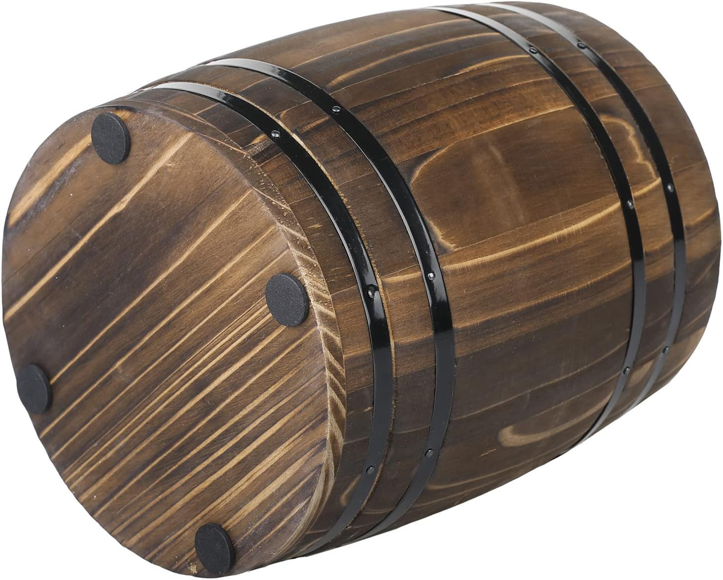 Loon Peak® Wine Barrel Design Kitchen Utensil Crock, Vintage Rustic ...