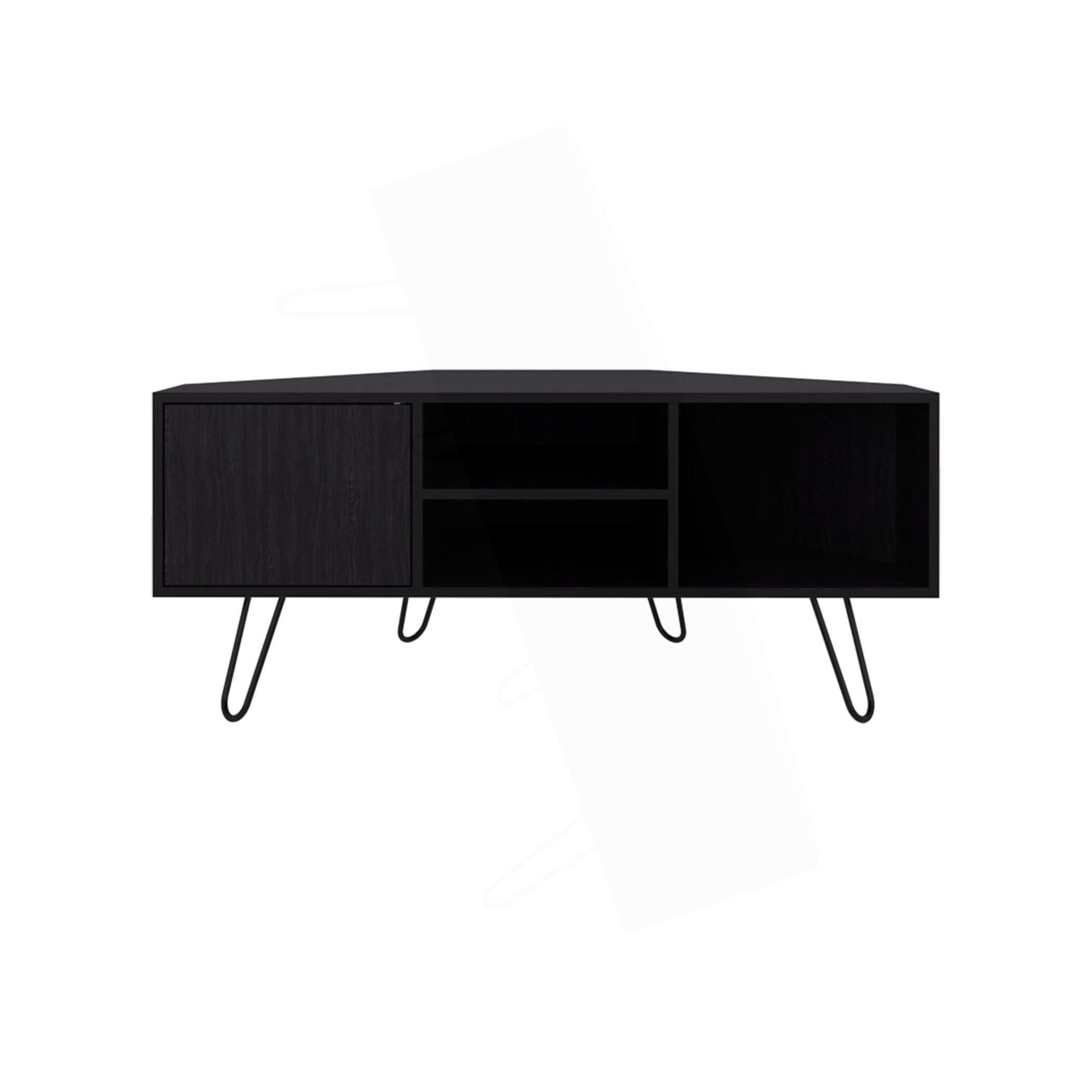 Red Barrel Studio® Ben Lomond Corner TV Stand, Compact Design for Small ...