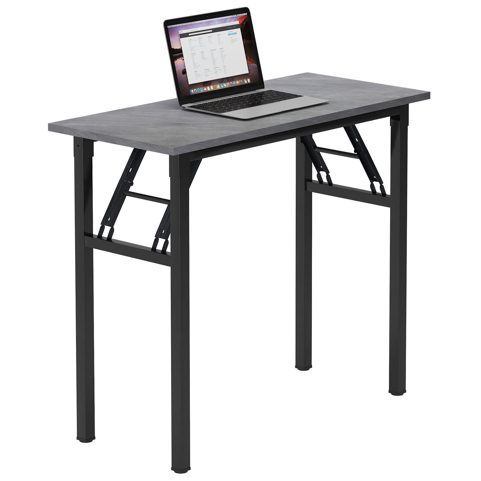 17 Stories Small Desk 31 1/2" No Assembly Foldable Writing Table,Sturdy ...