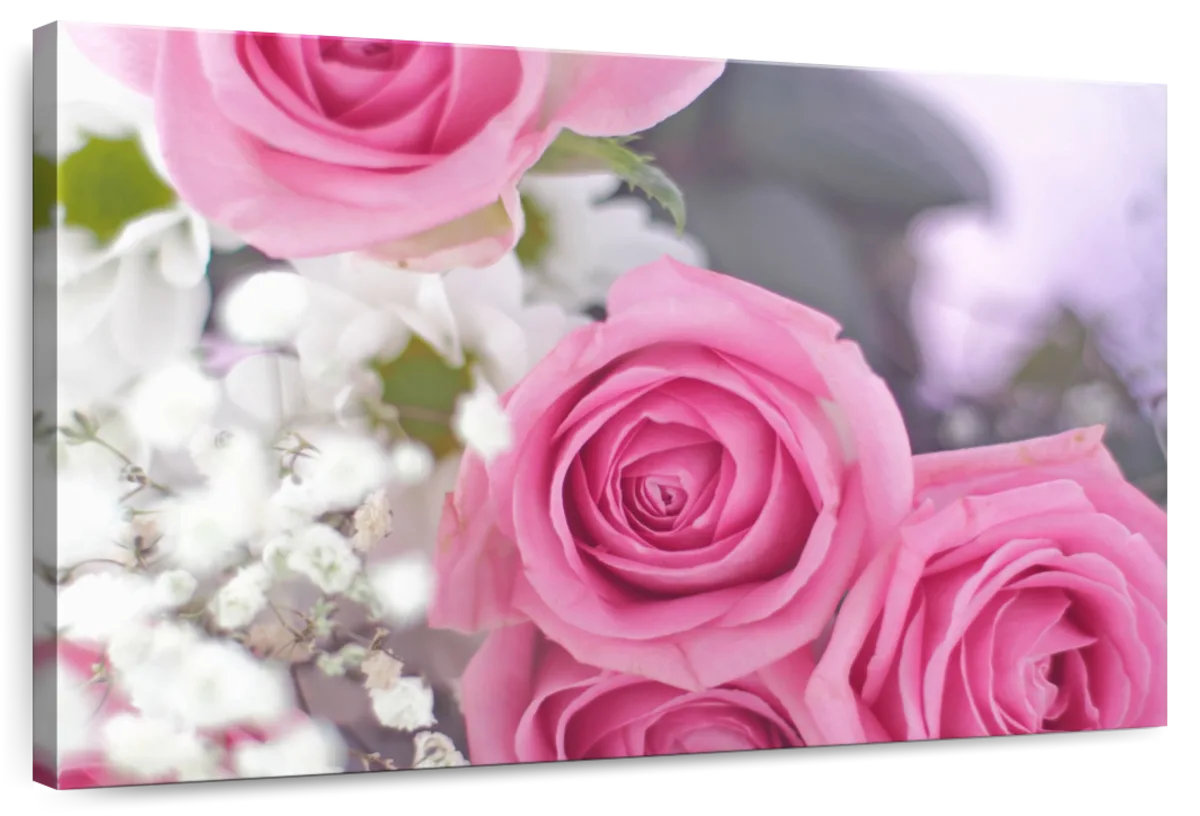 Lark Manor™ Harnek Blooming Light Pink Roses | Wayfair