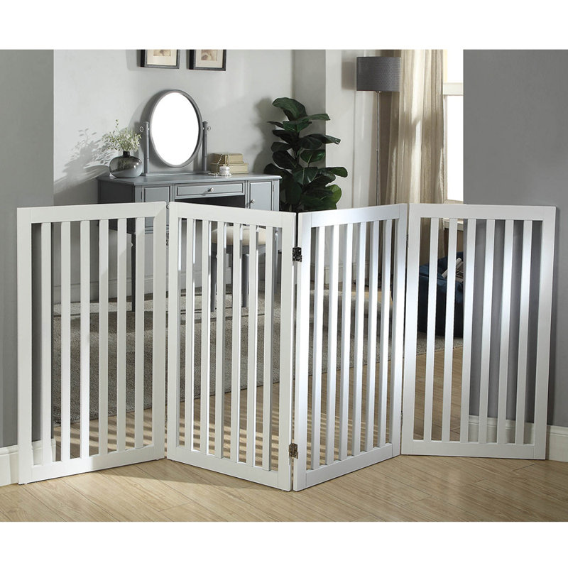 Archie & Oscar™ Huxley Wood Free Standing Pet Gate with a Pair of ...