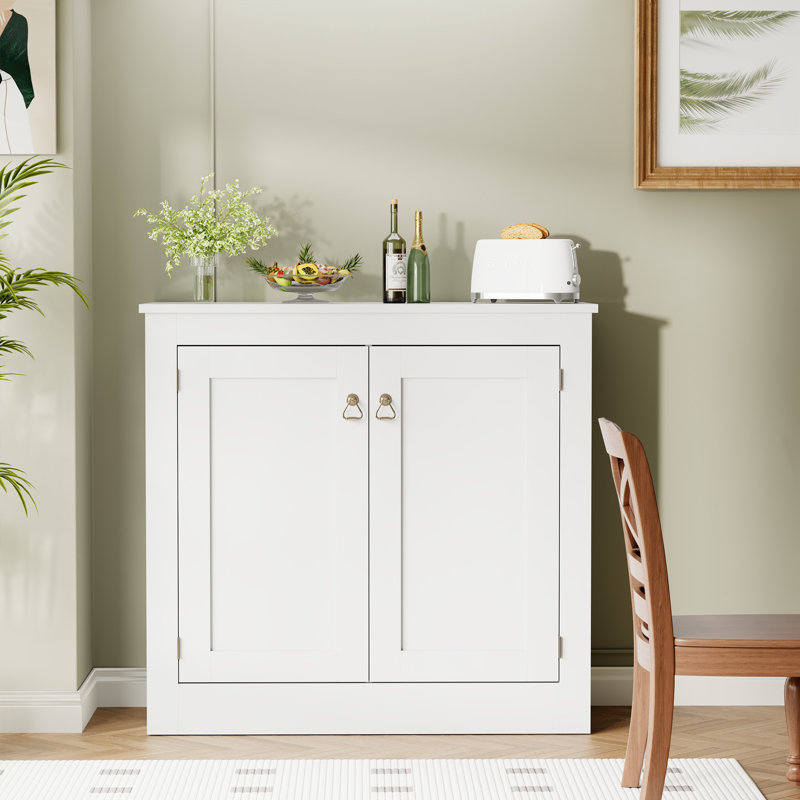 Winston Porter Cryal 31.5" W Sideboard with Adjustable Shelves ...