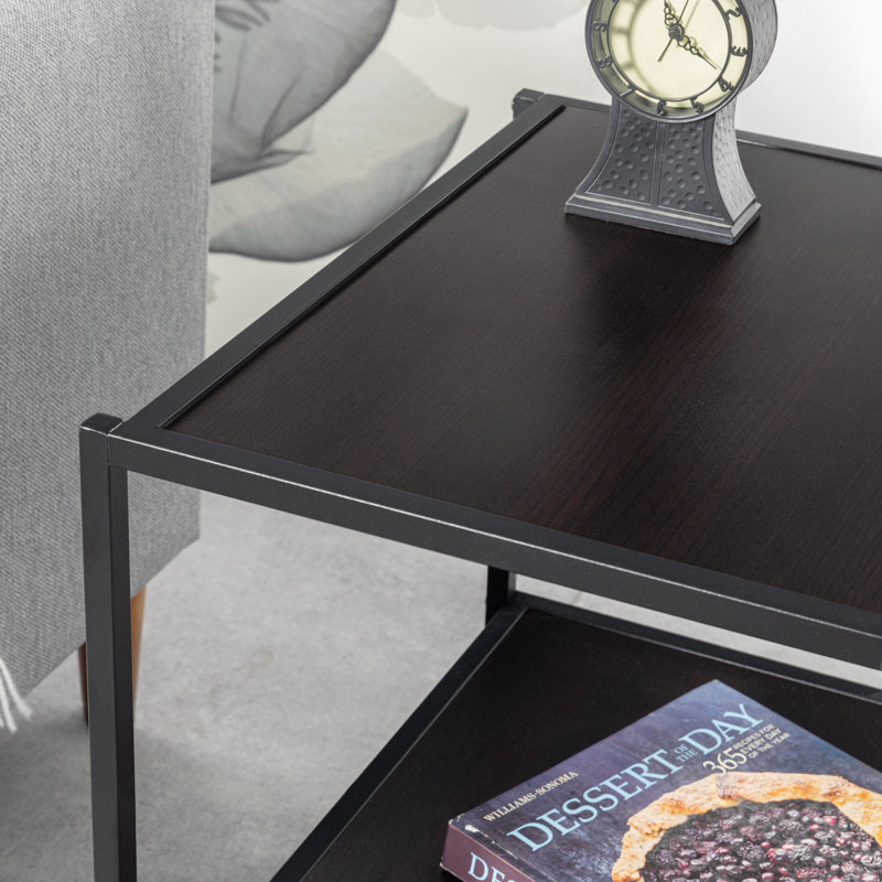 Williston Forge Hilton Dane 20'' Black Frame Side Table & Reviews | Wayfair