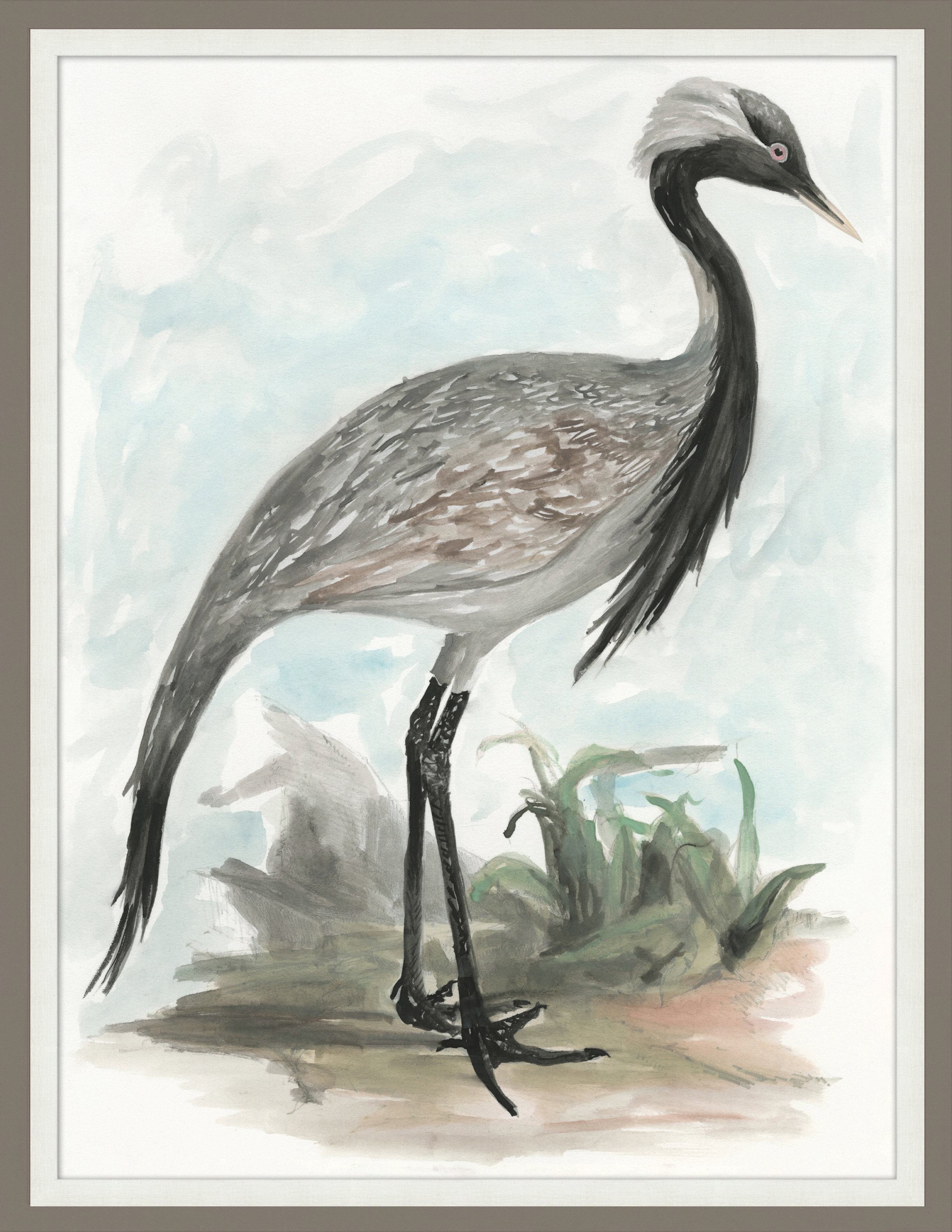 Wendover Art Group Waterbird 3 - Picture Frame Painting on Paper | Wayfair