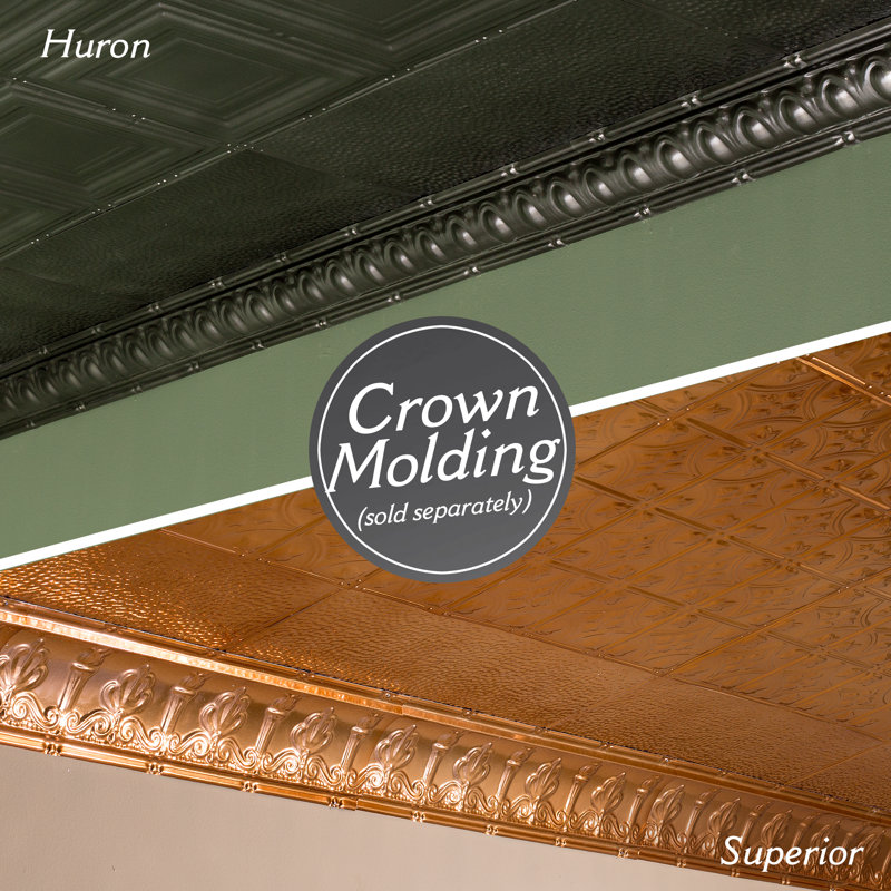 Great Lakes Tin Cleveland Nail-Up Ceiling Tile (Pack Of 5) | Wayfair