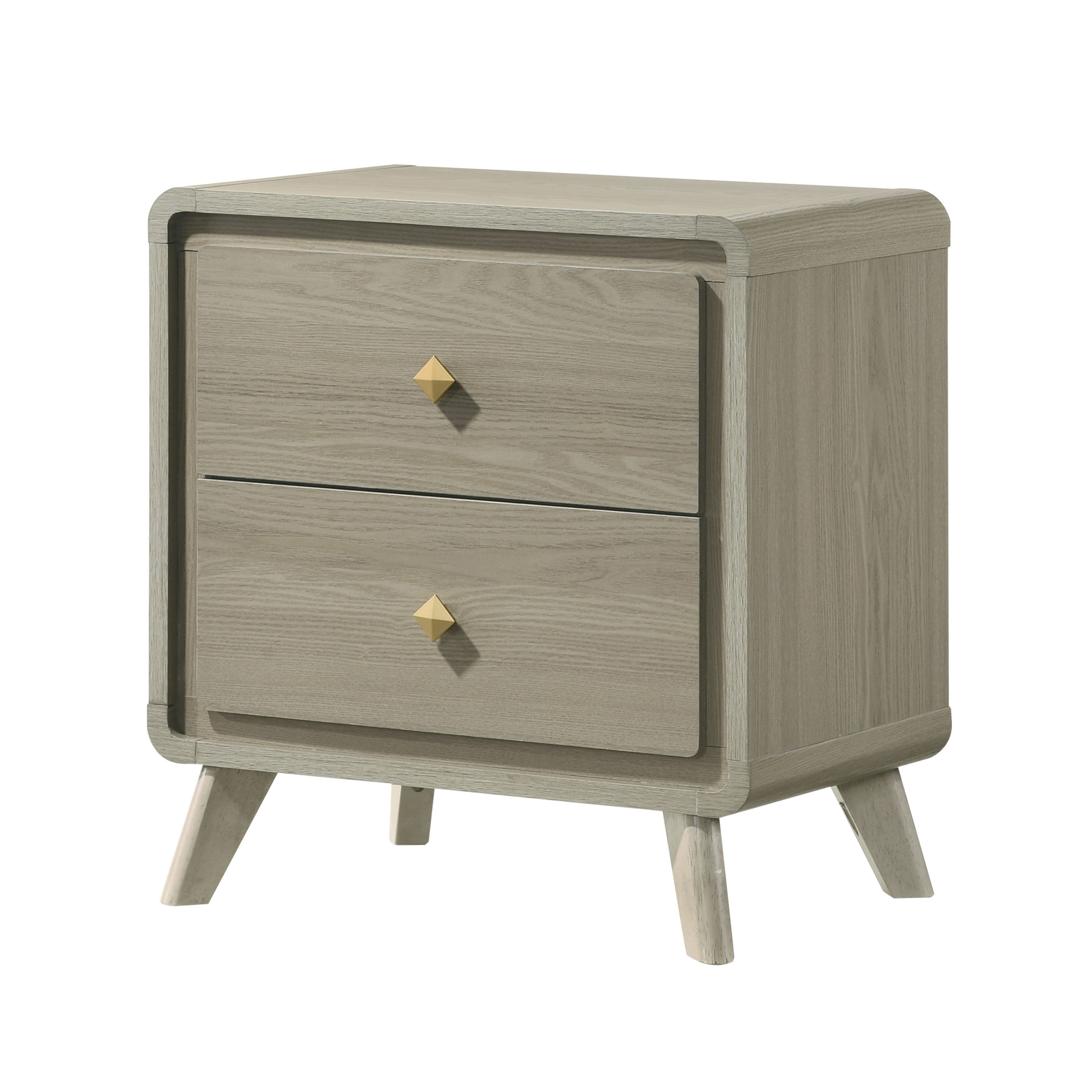 Latitude Run® 25" Modern Nightstand for Bedroom, 2 Drawers Bedside ...