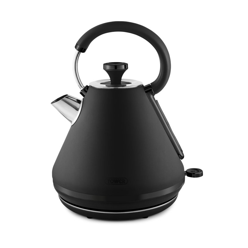 Tower T10079 Sera Pyramid Kettle with Smoked Black Trim, 1.7L, 3KW ...