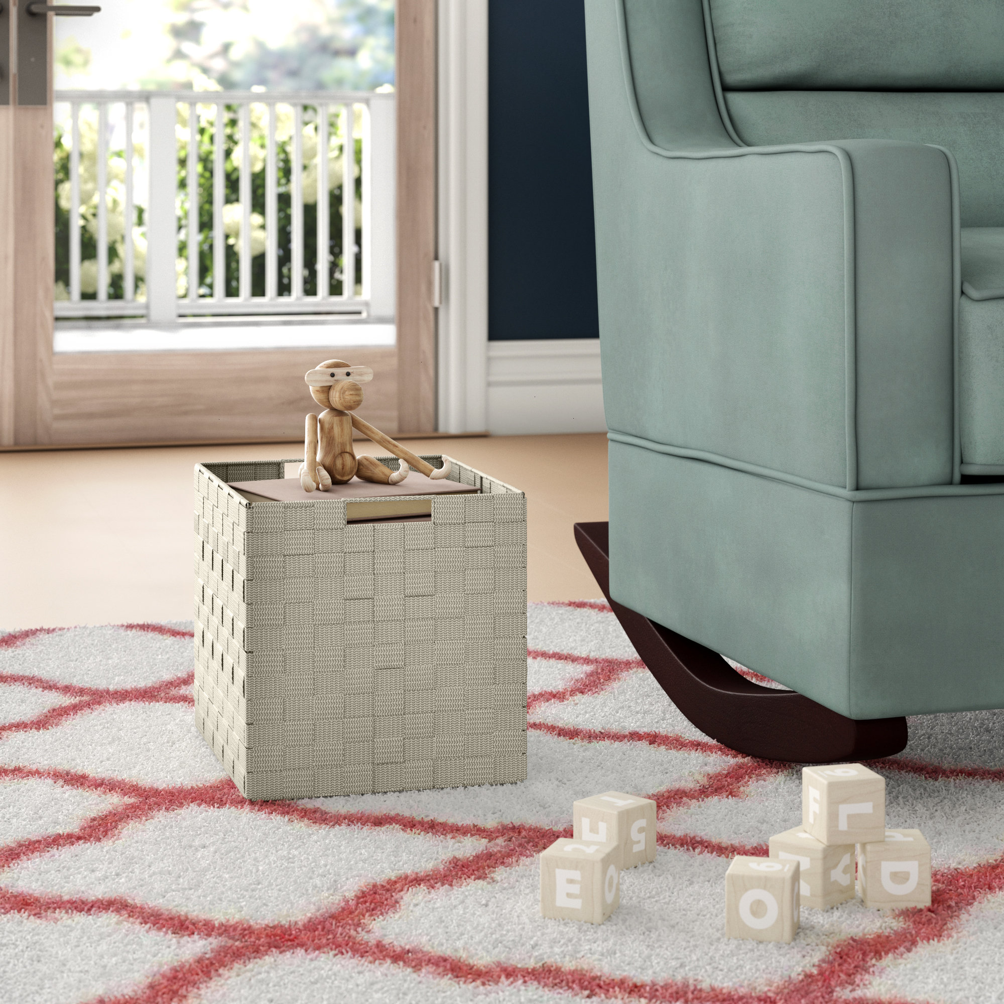 Three Posts™ Baby & Kids Woven Storage Fabric Cube or Bin | Wayfair