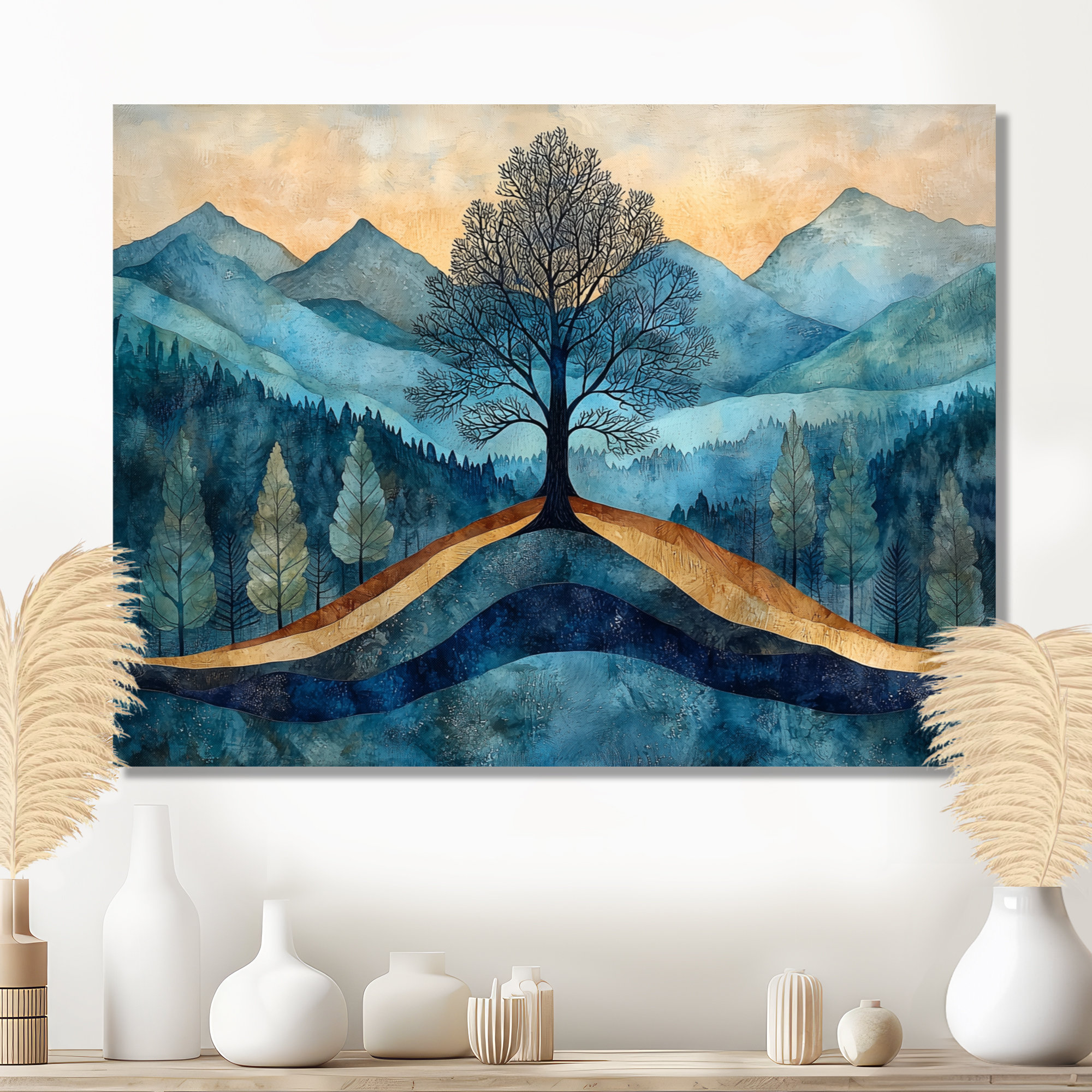 Millwood Pines Genievieve Mountain Forest Pine Tree Roots III ...